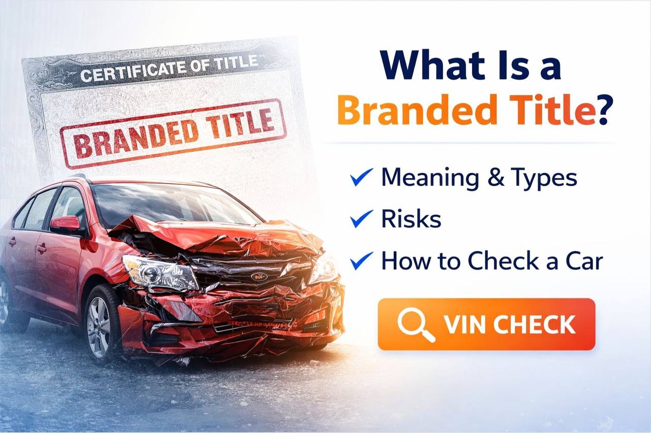 What Is a Branded Title? Meaning, Types, Risks | VIN Check Report LLC